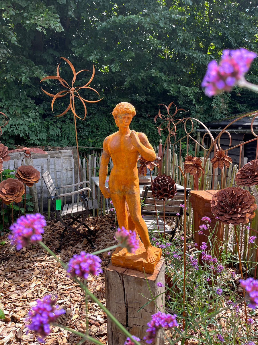 gietijzeren beeld David | Brocante bij Ingie